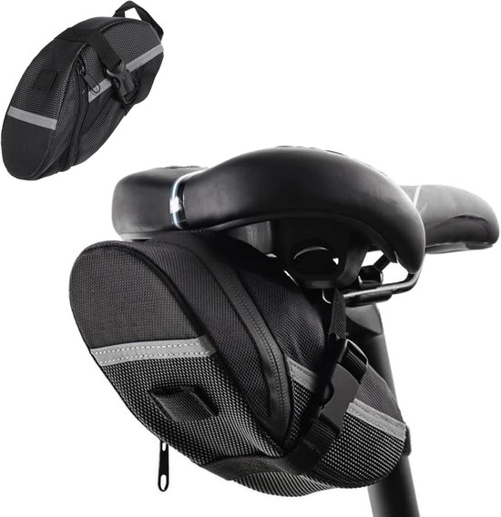 Clord - Fietszadeltas - Compact & Ruim - Reflecterend Design voor Extra ...