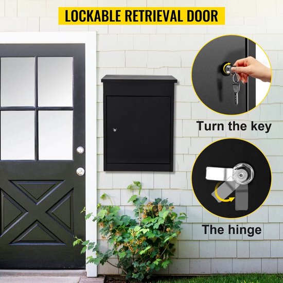 OxyFlowzy® Veilige Pakketbrievenbus - Pakket Box - Vrijstaand ...