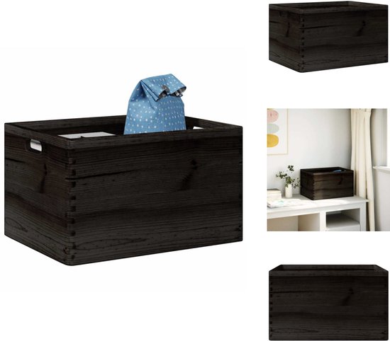 vidaXL Houten Kist - Houten Kisten - Houten Opbergdoos - Opbergdoos ...