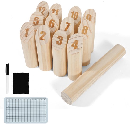 Kubb - Stok Gooien - Kubb familiespel - Kubb spel original - Wikingerschach - Houten... | bol