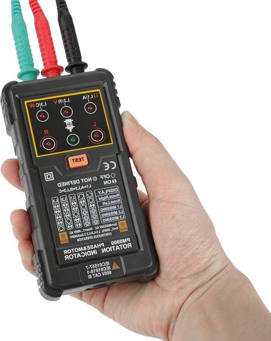 Draagbare handheld tester - 3 fase motor snelheidsindicator tester ...