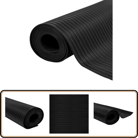 vidaXL Anti-slip Vloermat Rubber 3mm - 1,5x4m Rubber Vloermat ...