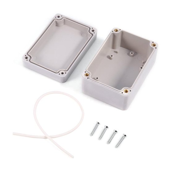 Waterproof IP66 Junction Box - ABS Material, Grey, Size: 98x66x48mm | bol