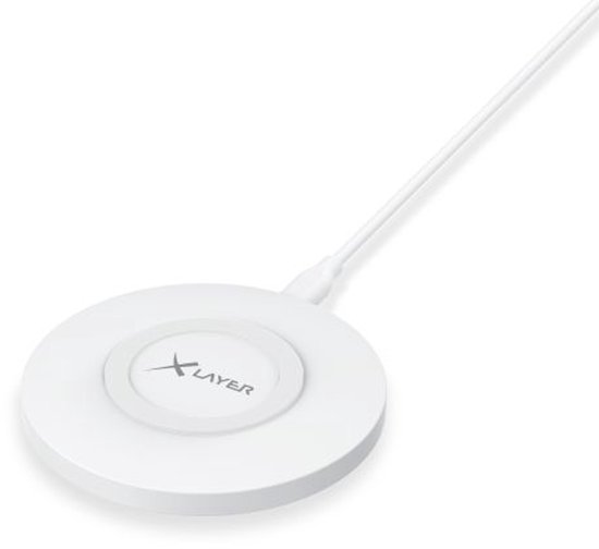 XLayer - Draadloze Oplaadpad - Qi-gecertificeerd - 10W - USB-C - Wit | bol