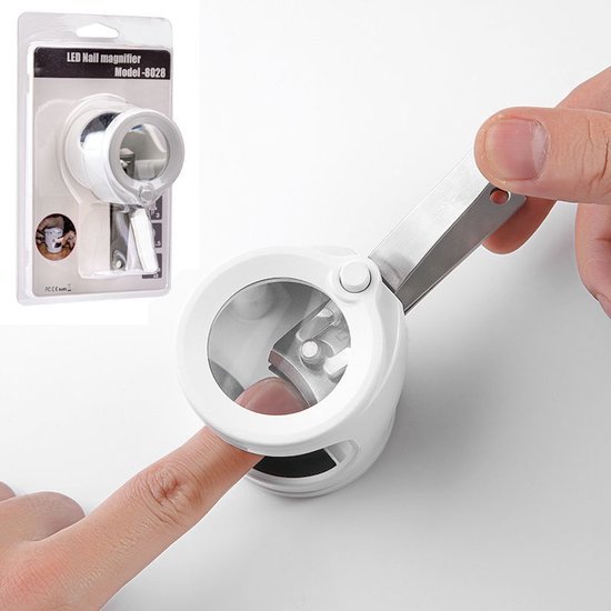 Nagelknipper - Met Vergrootglas en LED verlichting - Nageltang met ...