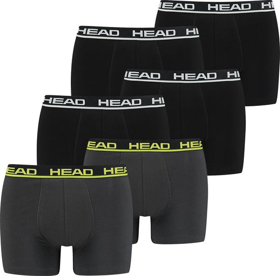 BOXERS Set van 6 Head Basic Boxerbroeken voor heren, Shorts, ondergoed ...