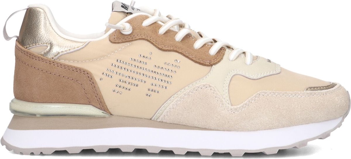 MRP Amsterdam Sneakers Suède Dames Metallic - Schoenen.nl