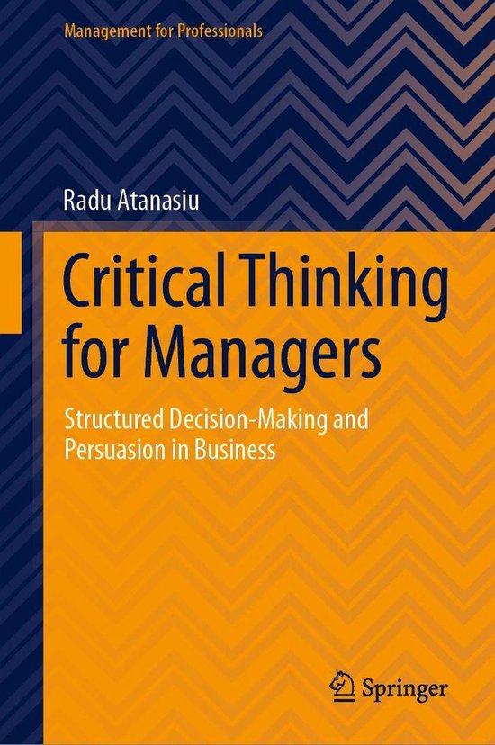 Management for Professionals - Critical Thinking for Managers (ebook ...