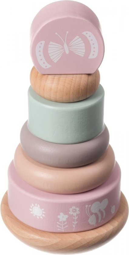 Mamabrum Houten Stapeltoren Speelgoed - Stapelringen - Vormenstoof - 1 jaar | bol.com