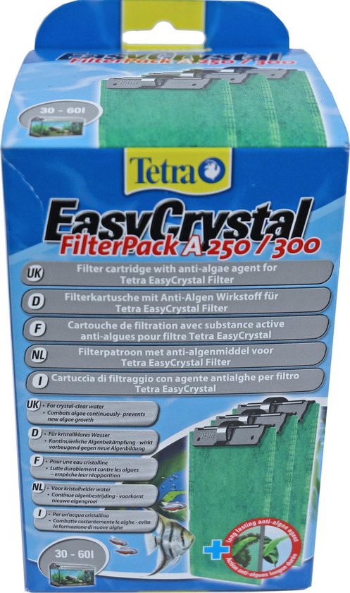 Tetra Easy Crystal filterpack anti-alg 250/300, voor 30 tot 60 liter ...