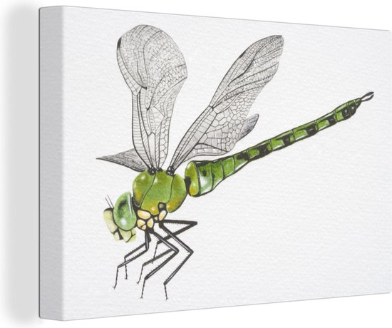 Canvas schilderij 140x90 cm - Wanddecoratie Een illustratie van een ...