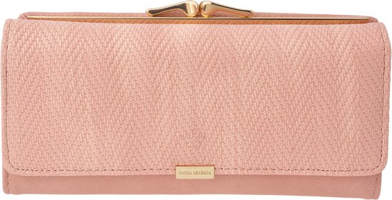 Melady Portemonnee 19x10 cm Roze Kunstleer Rechthoek Beurs Geldbeurs ...
