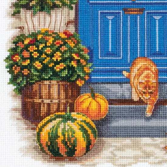 PANNA Borduurpakket Herfst voor de deur GM-7105 - Kruissteek - Borduren voor... | bol.com