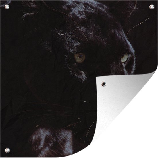 Tuindoek Panter - Dier - Zwart - 100x100 cm | bol
