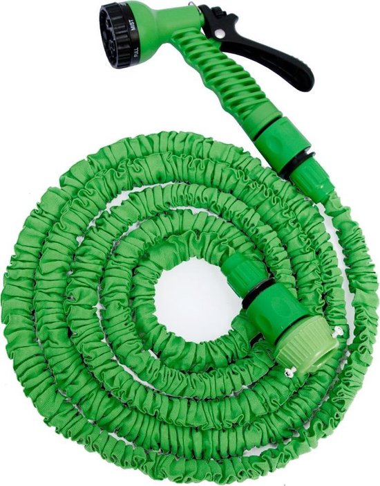 Tuinslang 2,5m-7,5m - flexibele Waterslang incl. 7-voudige ...