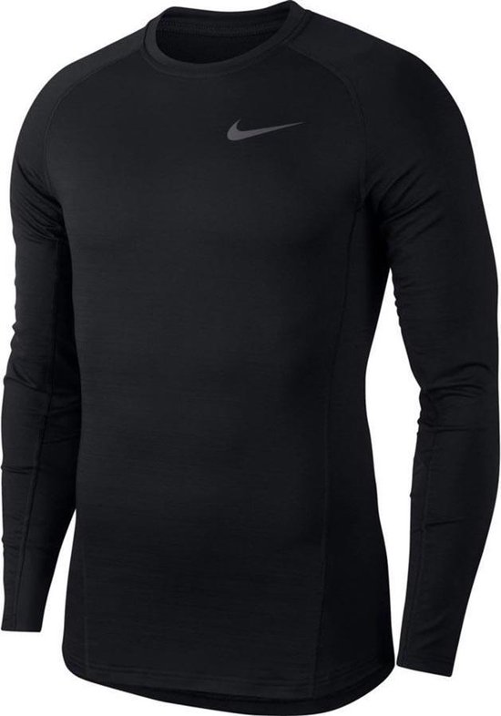 Nike Pro Warm Top - Thermoshirt - zwart - M | bol.com