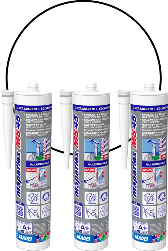 MAPEI Mapeflex MS 45 Acrylaatkit Multipack - Voor Afdichten Van Voegen ...