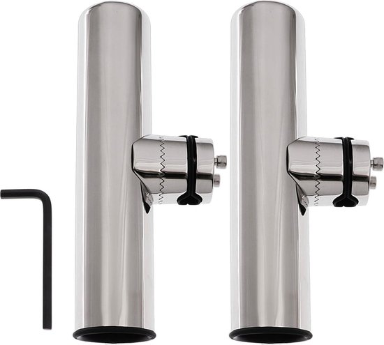 Vissen Pole Stand Beugel voor Rails 7/10 "tot 1" Boot - Rvs Marine ...