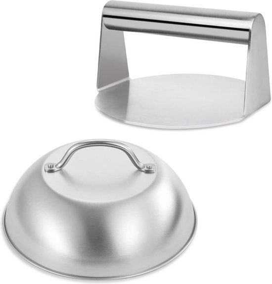 Kaassmeltende koepel - Smash Burger Press - Heavy Duty Burger Cover ...