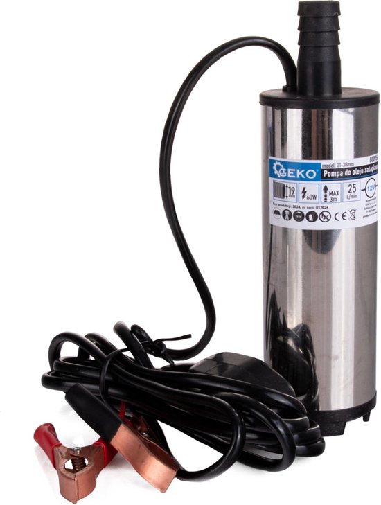 Elektrische dieselpomp - Overhevelingspomp 12 Volt - 8.500 rpm ...