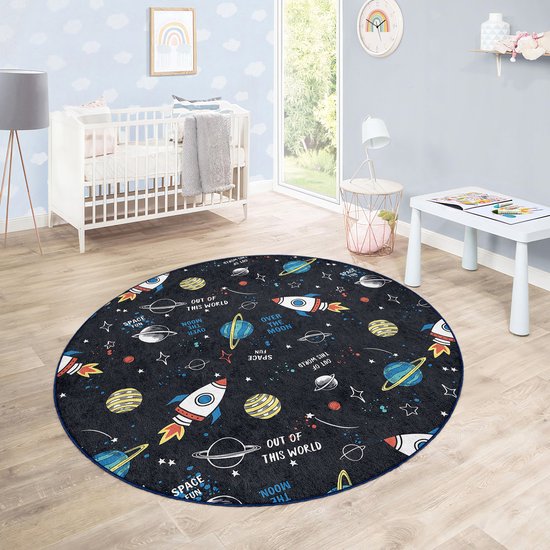 Kinderkamer Vloerkleed Rond Tapijt|Educatieve kindertapijten|Antislip ...