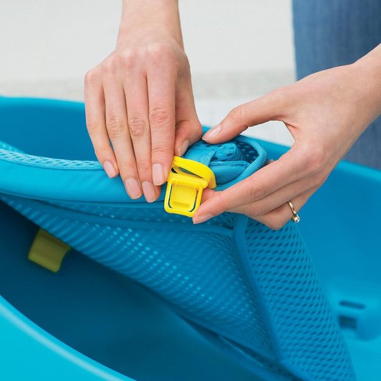Smart Sling 3-Stage Baby Bath Tub Blue - Moby | bol