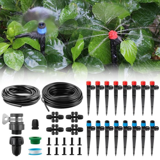 Garden Irrigatiesysteem met Snelle Koppeling, Automatische Sproeier en ...
