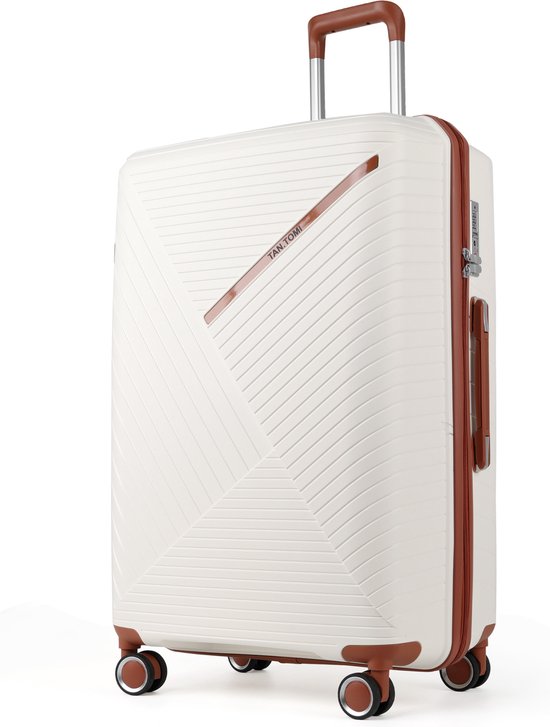 TAN.TOMI Reiskoffer groot - Koffer - 98L - Handbagage Ruimbagage - 100% ...