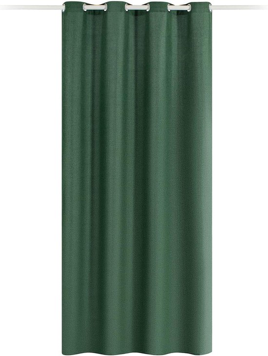 Green Harmony Kant-en-klaar gordijn-linnenlook Ondoorzichtig 140 x 245 ...