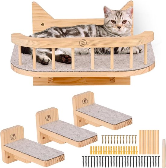 Equivera Katten Klim Wand - Katten Klimmuur - Klimmuur Kat - Katten ...