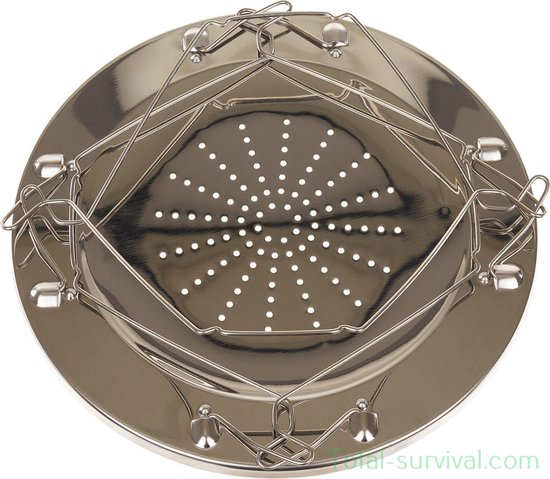 Fox outdoor camping toaster opvouwbaar, voor 4 schijven met tang, RVS | bol