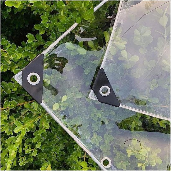 Luvetrex ® Transparante PVC Zeil met Ogen 2 x 3 m Waterdicht en ...