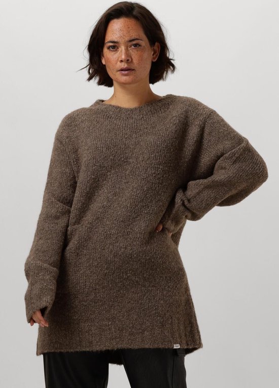 Penn & Ink 232 Jumper Dames - Sweater - Hoodie - Bruin - Maat XS | bol