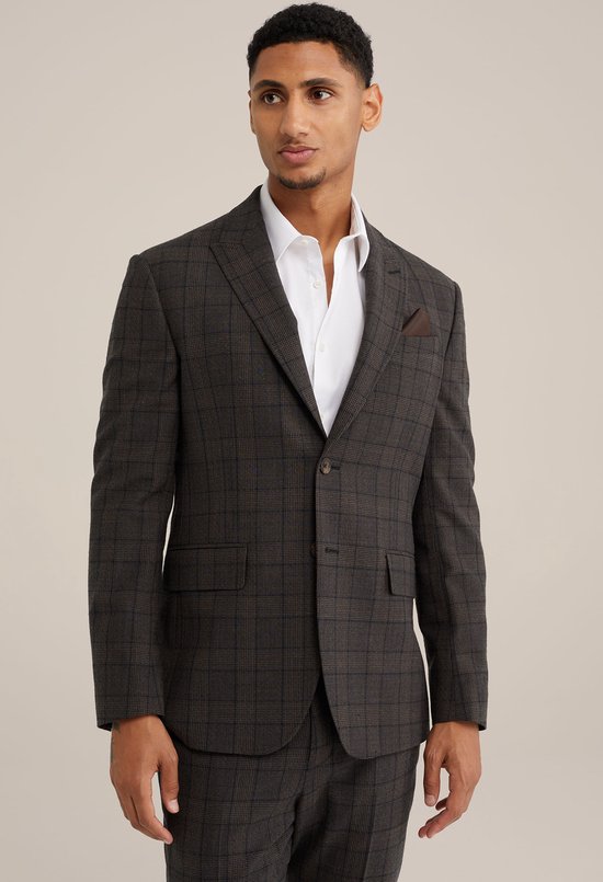 Van Gils Men's Premium Wool Blend Blazer with Check Pattern | bol