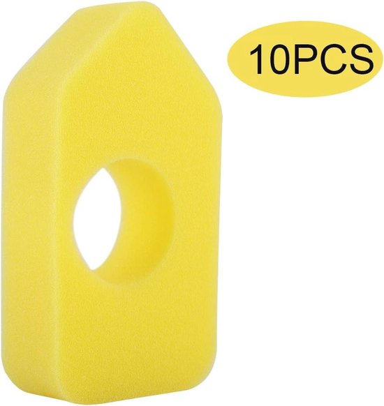 Universele luchtfilters voor motor grasmaaiers - 10 stuks geel schuim ...