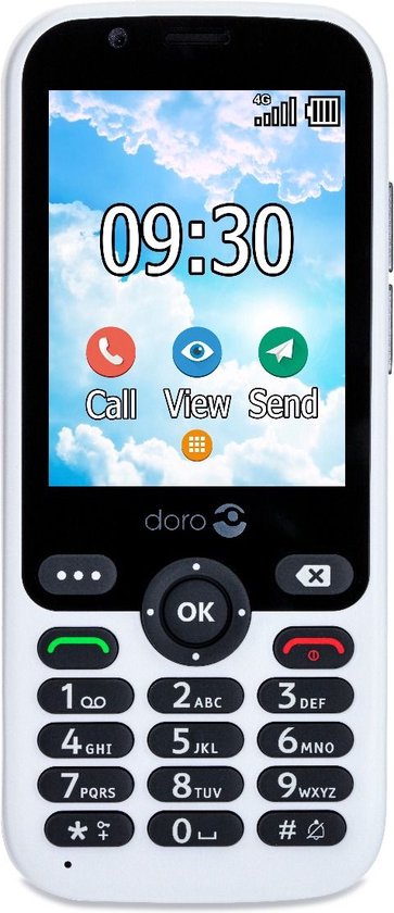 Doro 7010 4G - Senioren GSM telefoon met WhatsApp - Wit | bol
