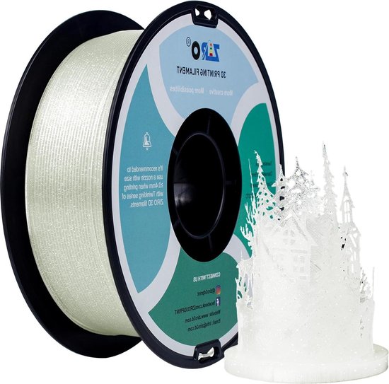 Glitter Filament 175mm Twinkling Serie 1KG - Transparent Twinkling - 3D ...