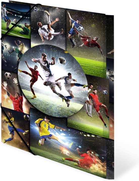 Verzamelmap DIN A4 Sport Voetbal 3-delige set - Stevig karton ...