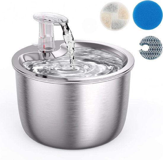 2L Stainless Steel Infrared Sensor Pet Drinking Fountain - Automatic ...