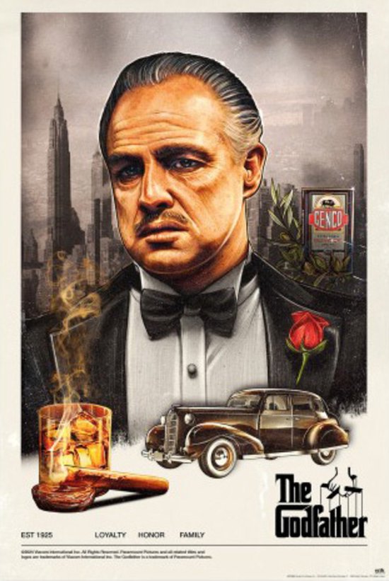 Poster The Godfather 1 61x91,5cm | bol