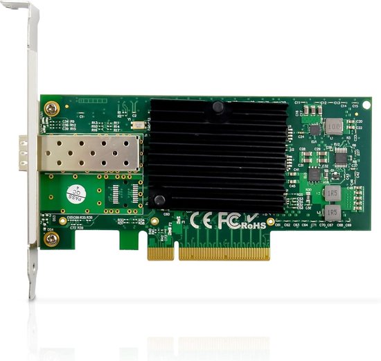 10Gb PCIe X8 NIC Converged Network Card | SFP+ Port Intel 82599EN Chip ...