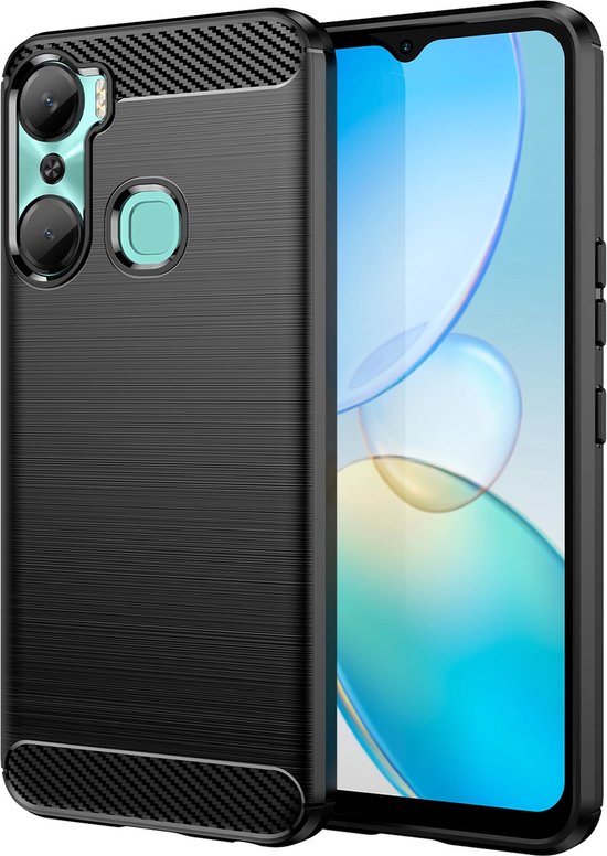 Carbon - Case - hoes voor Infinix Hot - 12 - Pro - flexibele ...