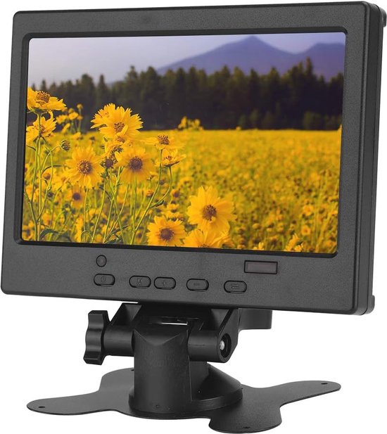 7 inch HD 1080P Draagbare Mini Monitor met Standaard en HDMI/VGA/AV ...