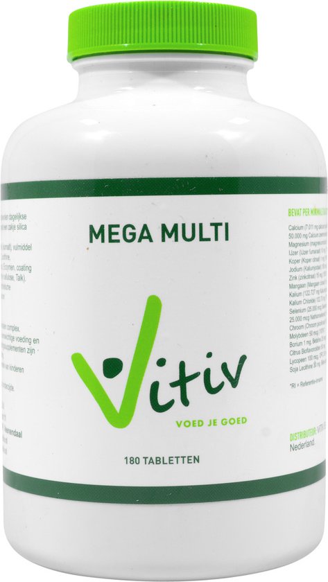 Vitiv Mega Multi Tabletten 180TB | bol