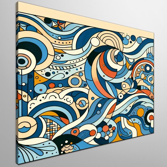 Doodle picasso schilderij | Dynamische uitdrukking van creativiteit ...