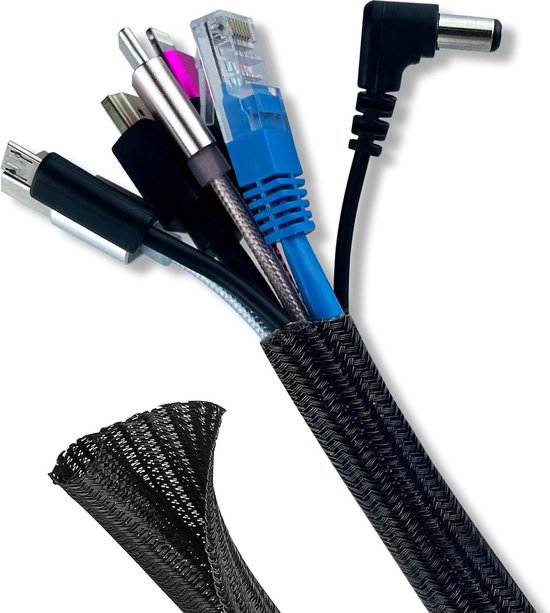 Self Closing Cable Sheath 13mm Diameter 3m - Flexible Cable Jacket for ...