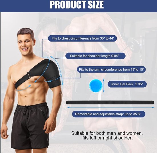 Adjustable Shoulder Brace - Rotator Cuff Pain Relief - Dislocation ...