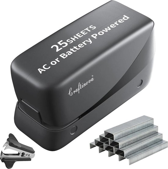 Elektrische Nietmachine voor Thuis en Kantoor - 25 Bladen Capaciteit ...