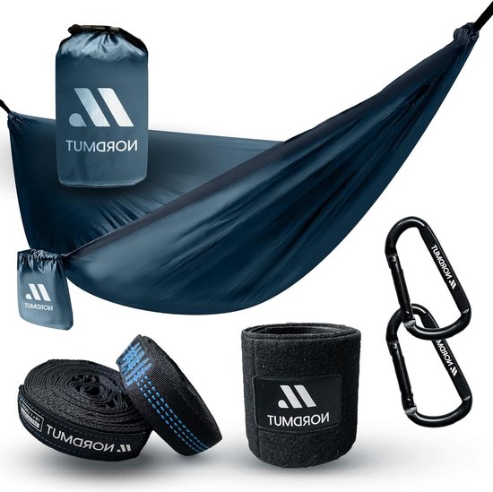 Hangmat Outdoor 2 personen 170x300cm incl. bevestigingsset - Camping ...