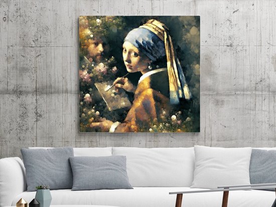 Abstract vermeer schilderij | Vermeer's Abstracte Meesterwerk: Een ...